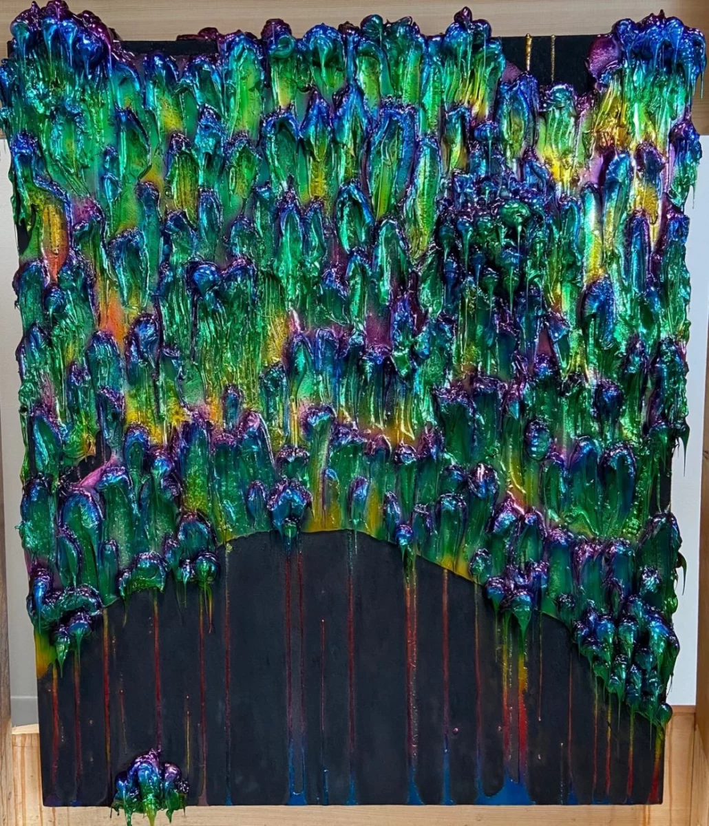 Atheris Painting (Green) | Mash Gallery - Artwork